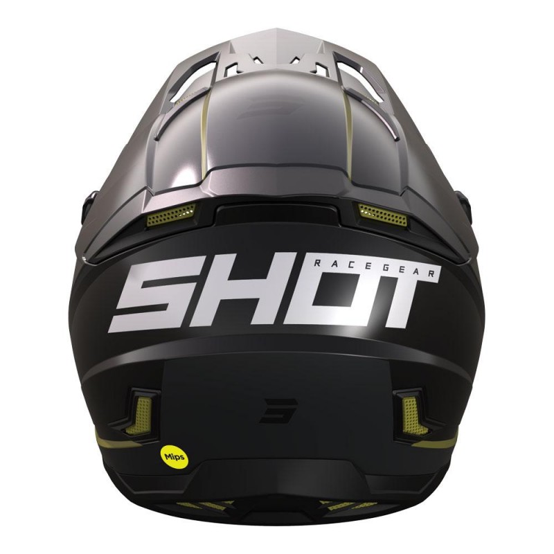 SHOT CORE COMP HELMET MATT BLACK/GOLD MIPS Medium